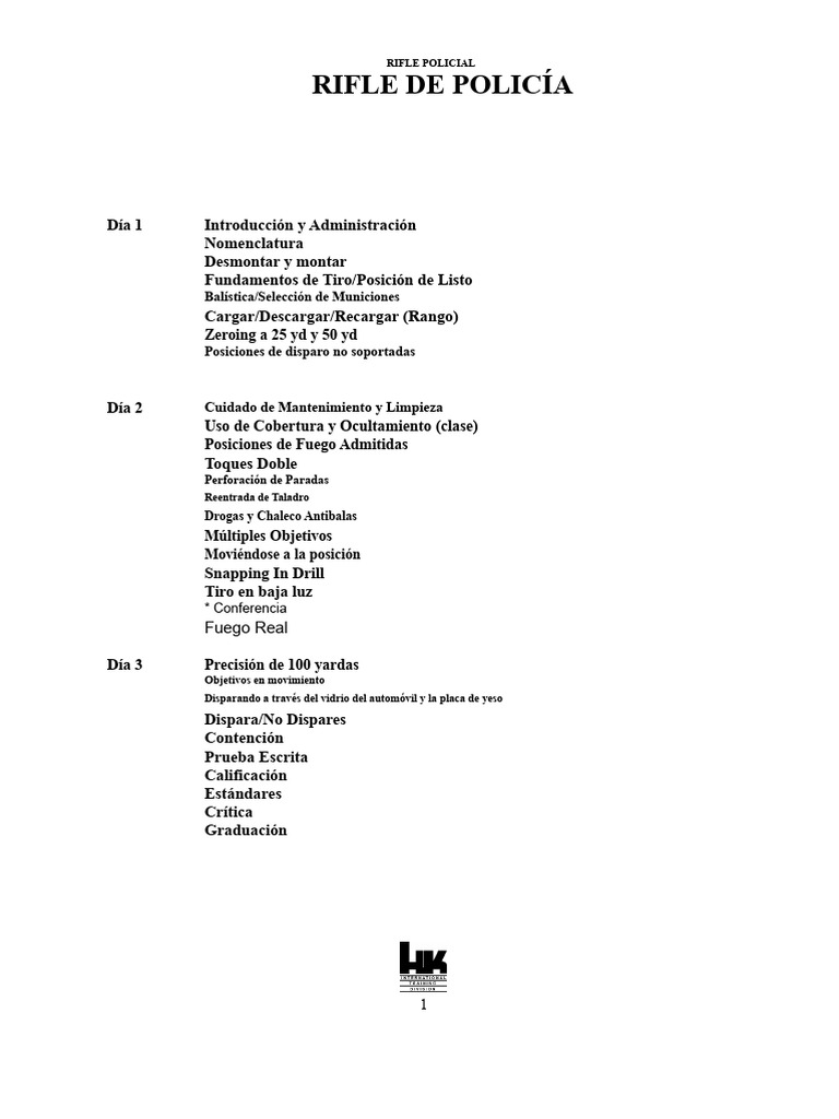 Folleto para Estudiantes Sobre Rifles de Policía | PDF | Rifle | Armas ...