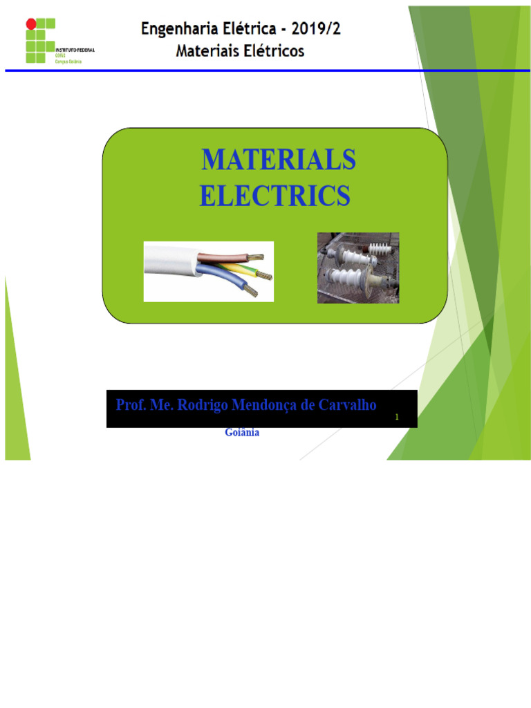 Overview of Electrical Materials | PDF | Bipolar Junction Transistor ...