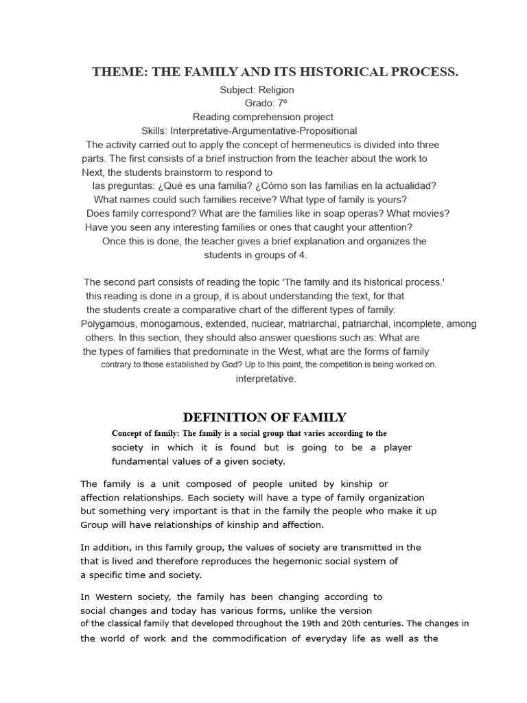 Understanding Family's Historical Evolution | PDF | Family | Polygamy