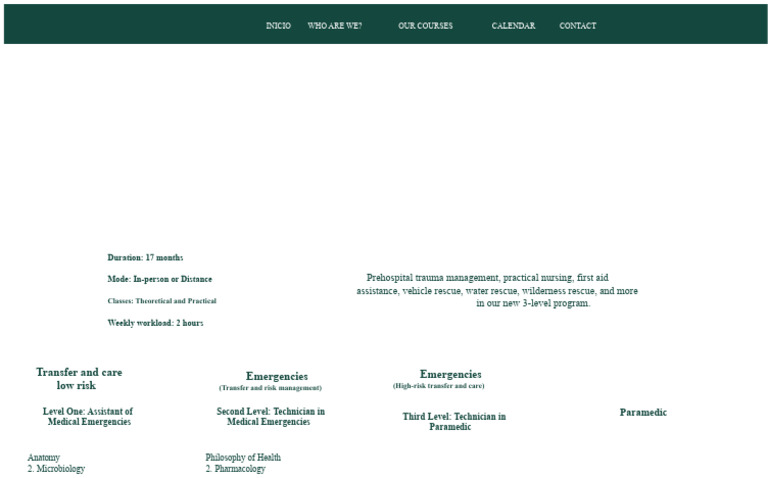 Paramedic Training Course Overview | PDF