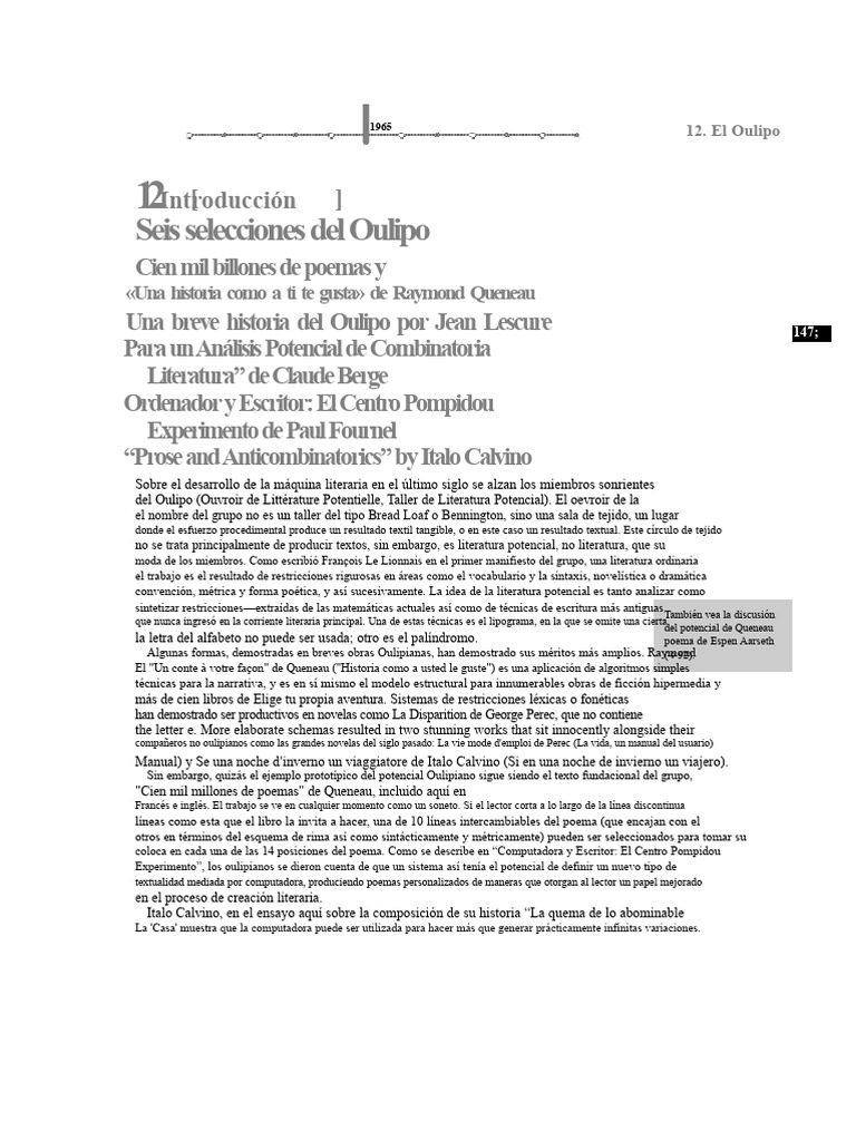 12 Oulipo 03 | PDF