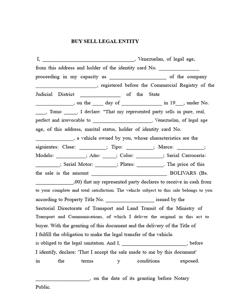 Purchase Sale (Legal Entity) | PDF