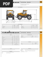 JCB 3DX Specifications Sheet | PDF | Loader (Equipment) | Transmission (Mechanics)