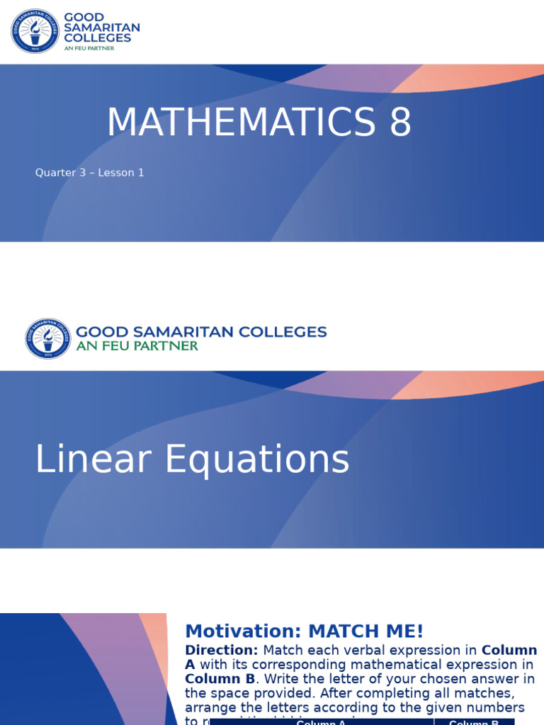 Q3 L1 Subtopic 1 | PDF | Equations | Numbers