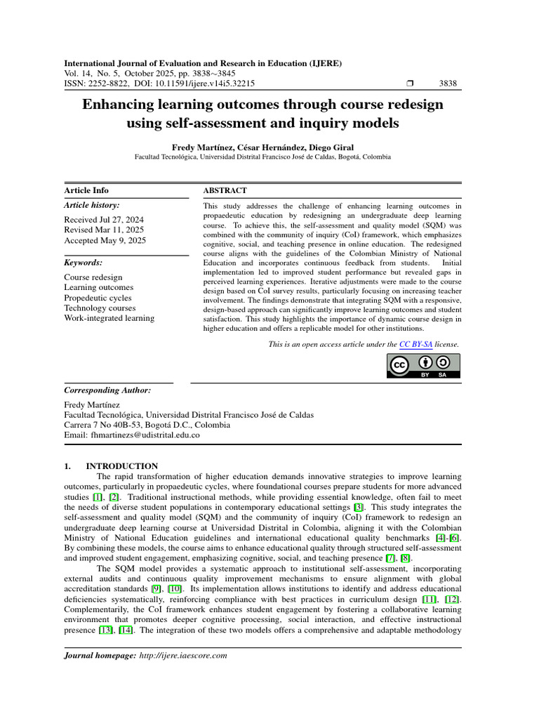 Course Redesign for Enhanced Learning Outcomes | PDF | Methodology ...
