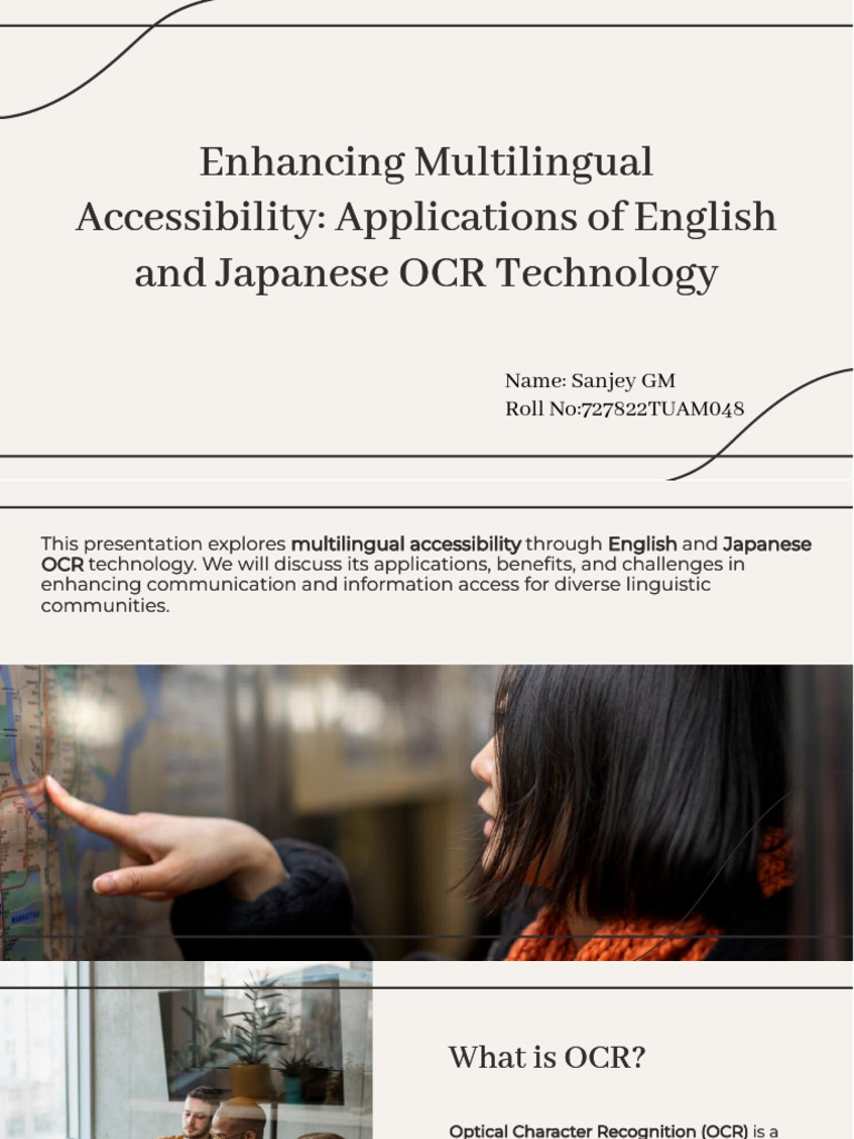 Slidesgo Enhancing Multilingual Accessibility Applications of English and Japanese Ocr ...