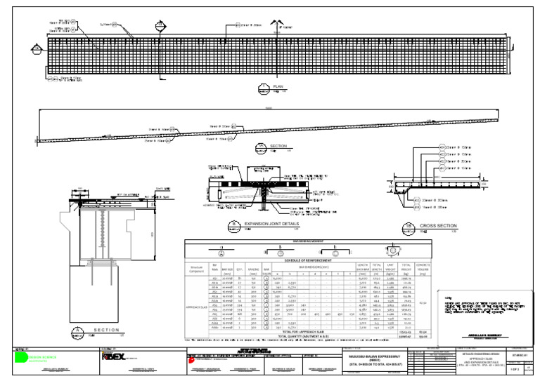 12 Misc- Approach Slab Sta. 42 + 030 - Sta. 42 + 240-Misc-01 | PDF