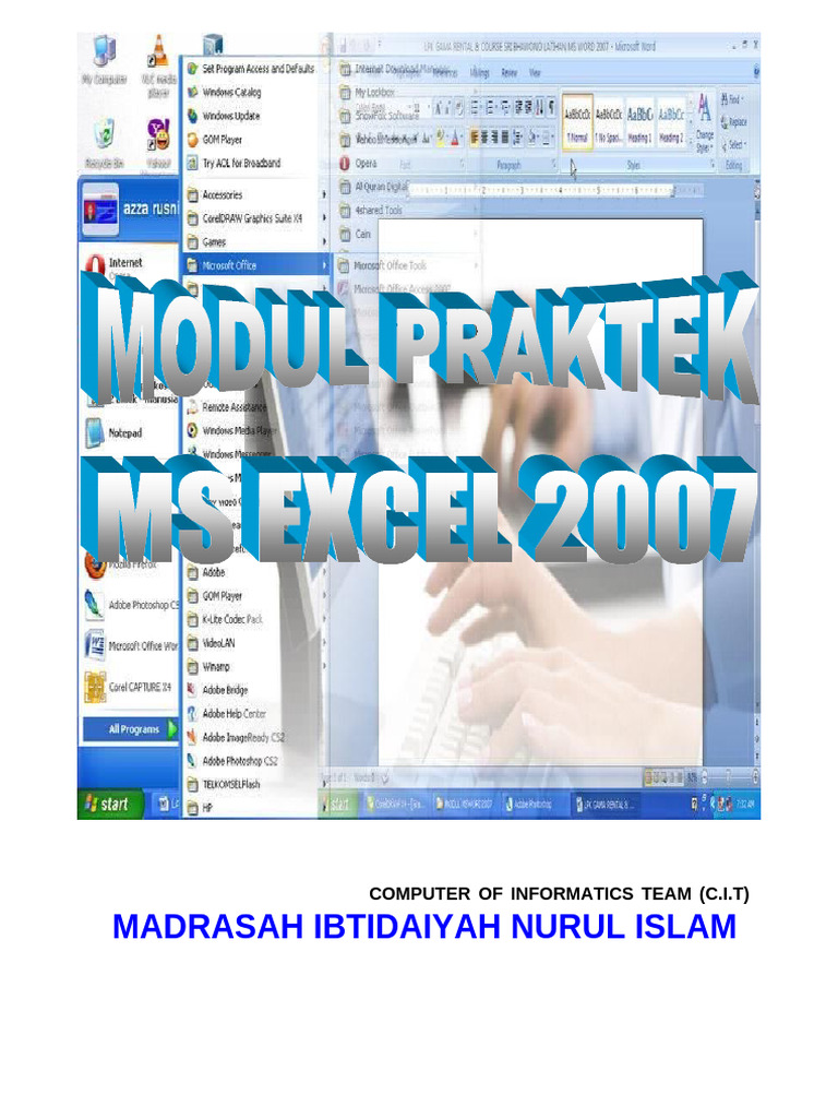 Modul Ms Excel 2007 SMK Mifda Way Areng A4 | PDF