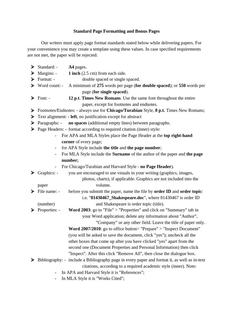 General Instruction | PDF | Citation | Note (Typography)