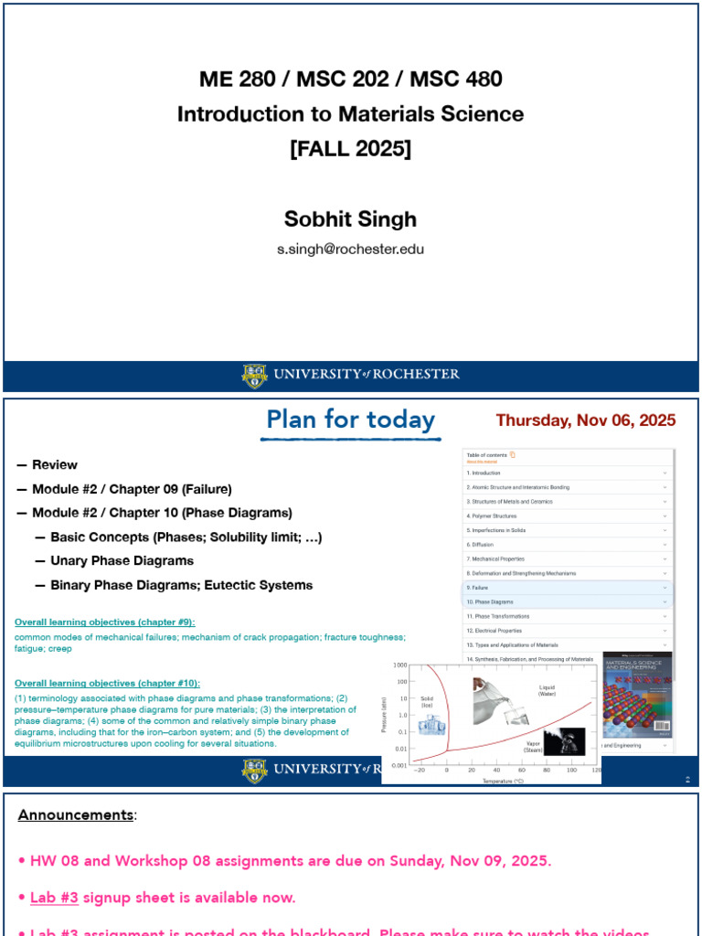 L21 ME280 Fall2025 ch9-10 | PDF | Fracture | Heat Treating