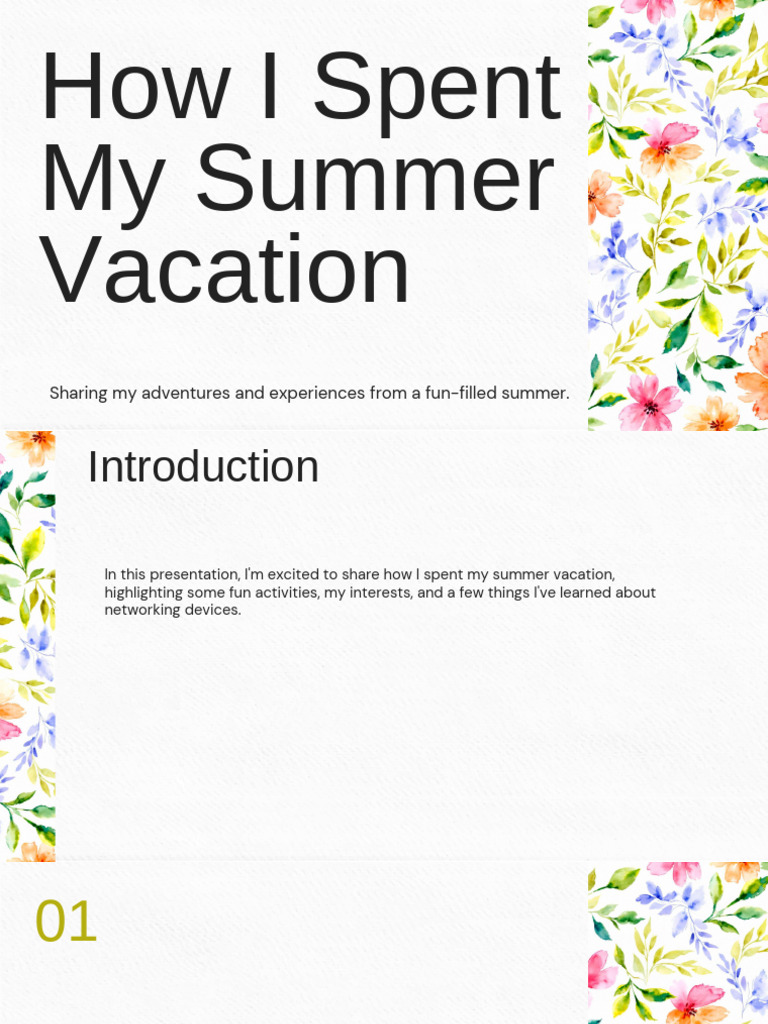 How I Spent My Summer Vacation - PPTX - 20250607 - 102509 - 0000 | PDF ...