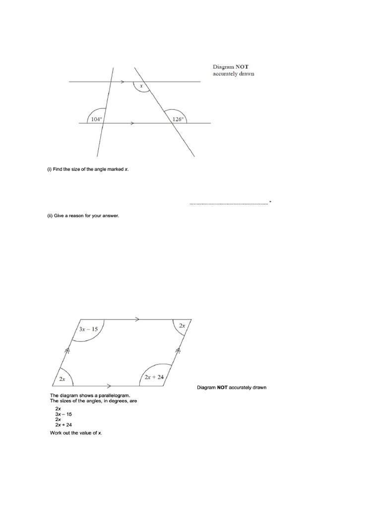 Questions On Angles | PDF