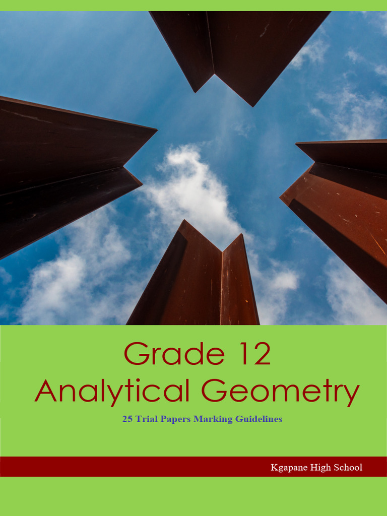 Grade 12 Analytical Geometry Marking Guide | PDF | Algebra | Elementary ...