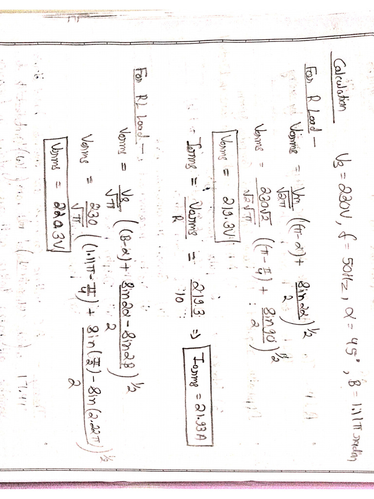 PE Exp. 6 Calculation | PDF