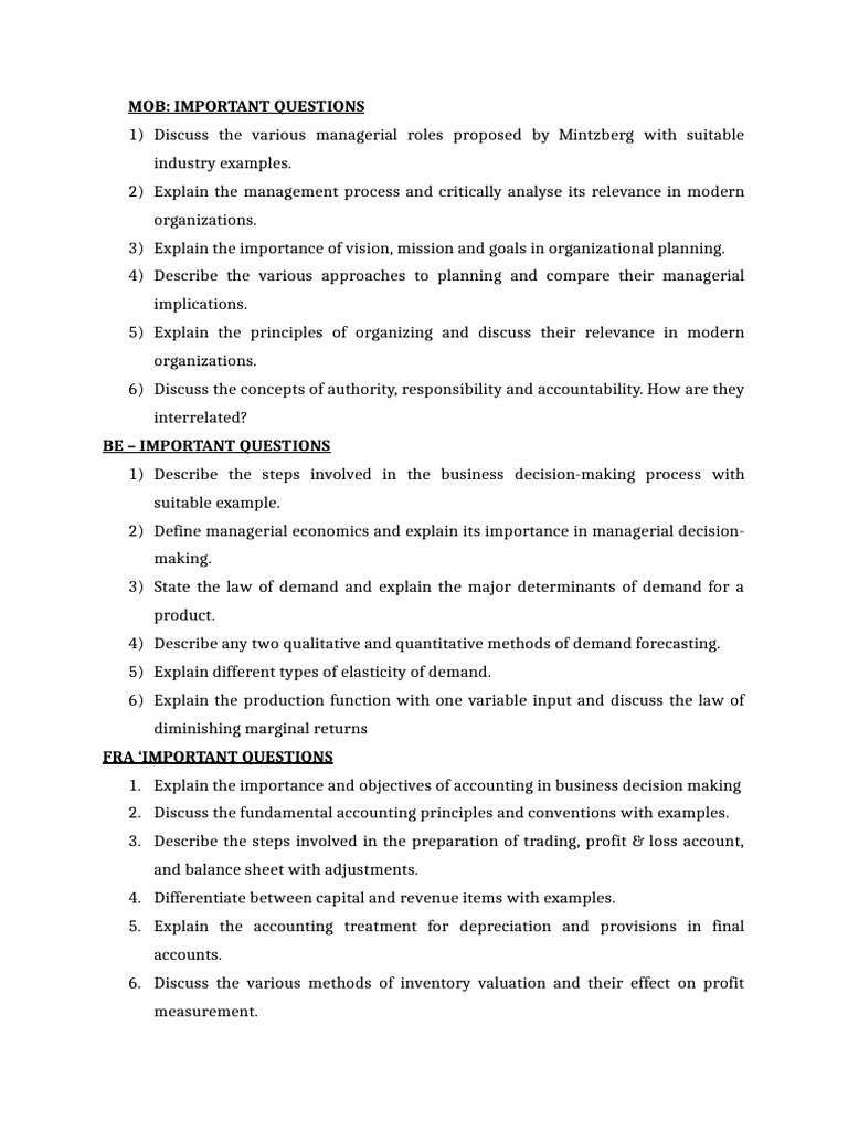 Important Questions 2 | PDF | Insurance | Demand