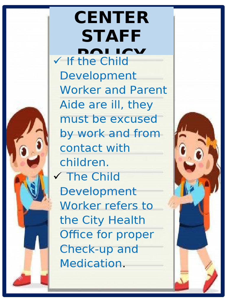 Child Development Worker Policy Guidelines | PDF