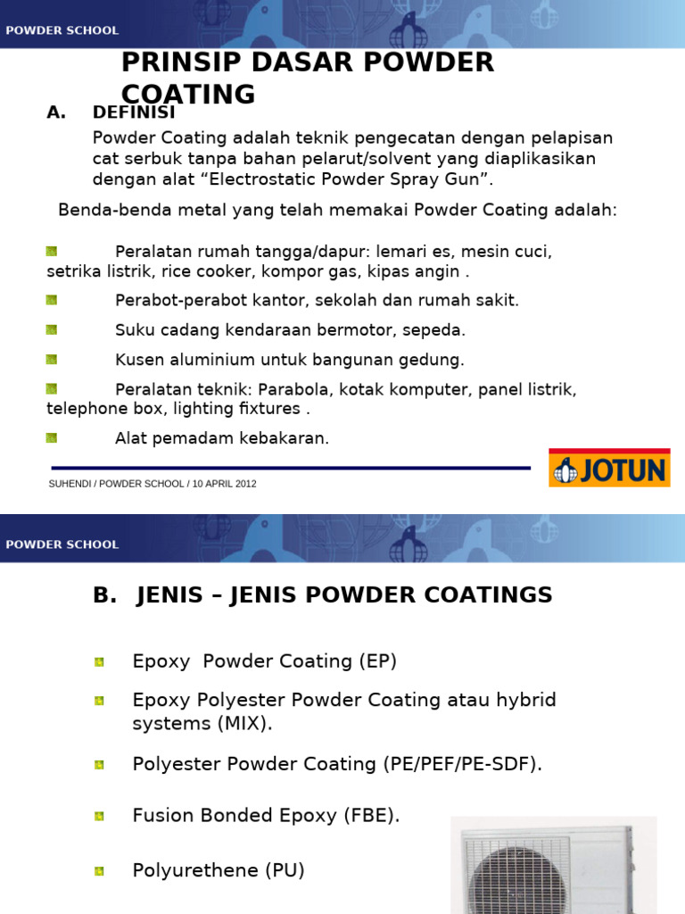 Prinsip Dasar Powder Coating | PDF