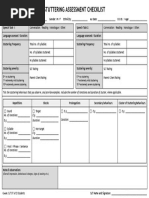 Speech and Language Observation Checklist | PDF