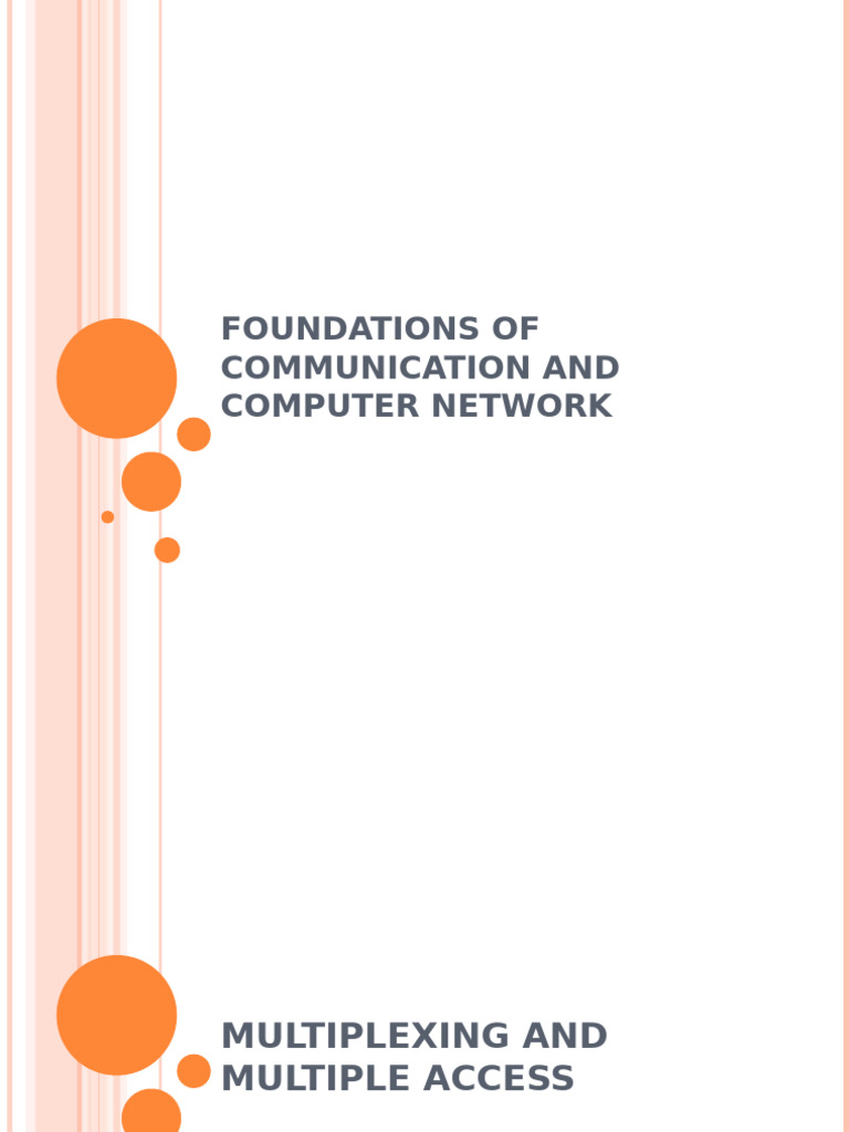 Unit V Multiplexing and Multiple Access | PDF | Multiplexing | Channel ...