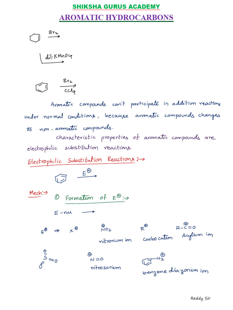 Aromatic Hydrocarbons Overview | PDF