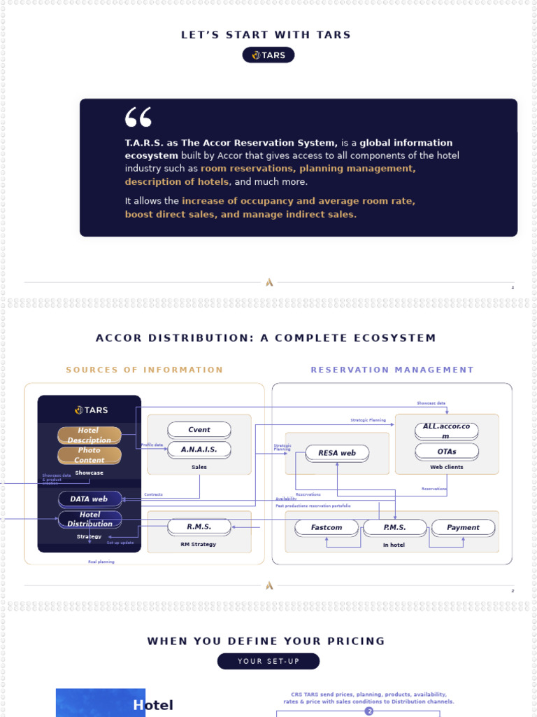 Accor T.A.R.S. Reservation System Guide | PDF | Pricing | Computing
