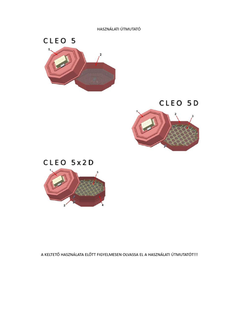 Használati Útmutató - Cleo 5 DTH | PDF