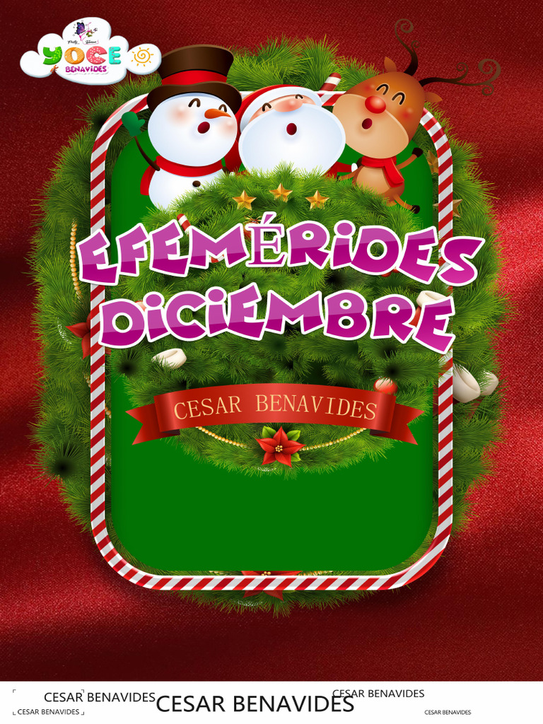Efemérides Y Banner Diciembre - Cesar Benavides | PDF