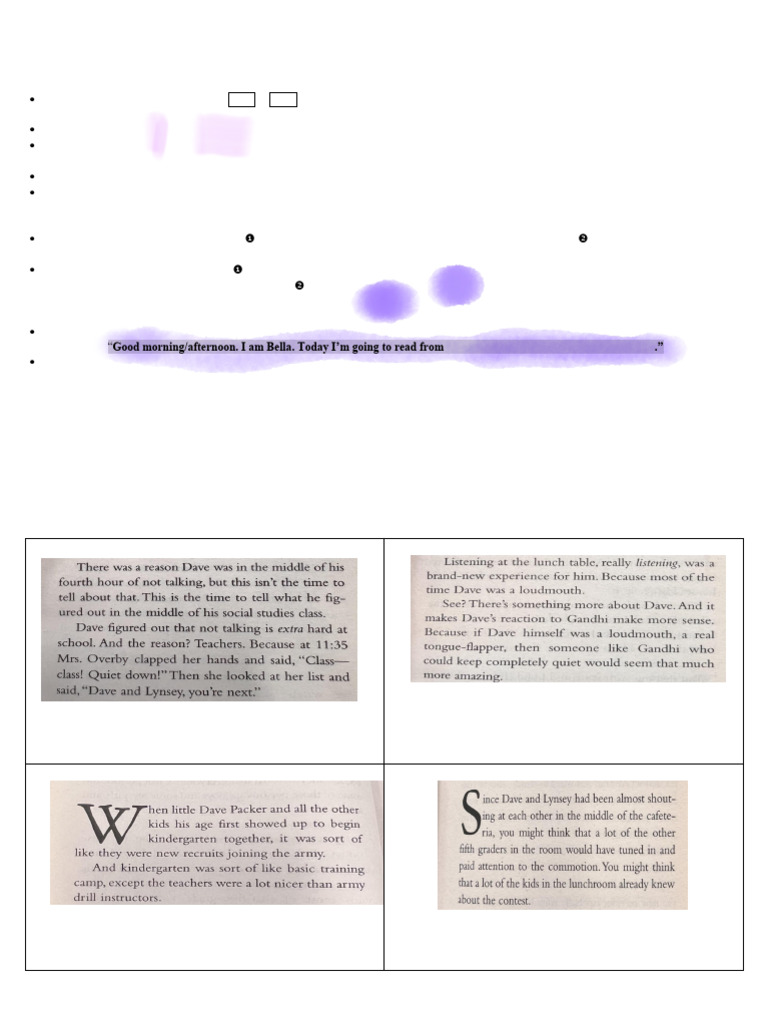 24251st Term P4 Book Sharing Passages and Questions (No Talking) | PDF ...