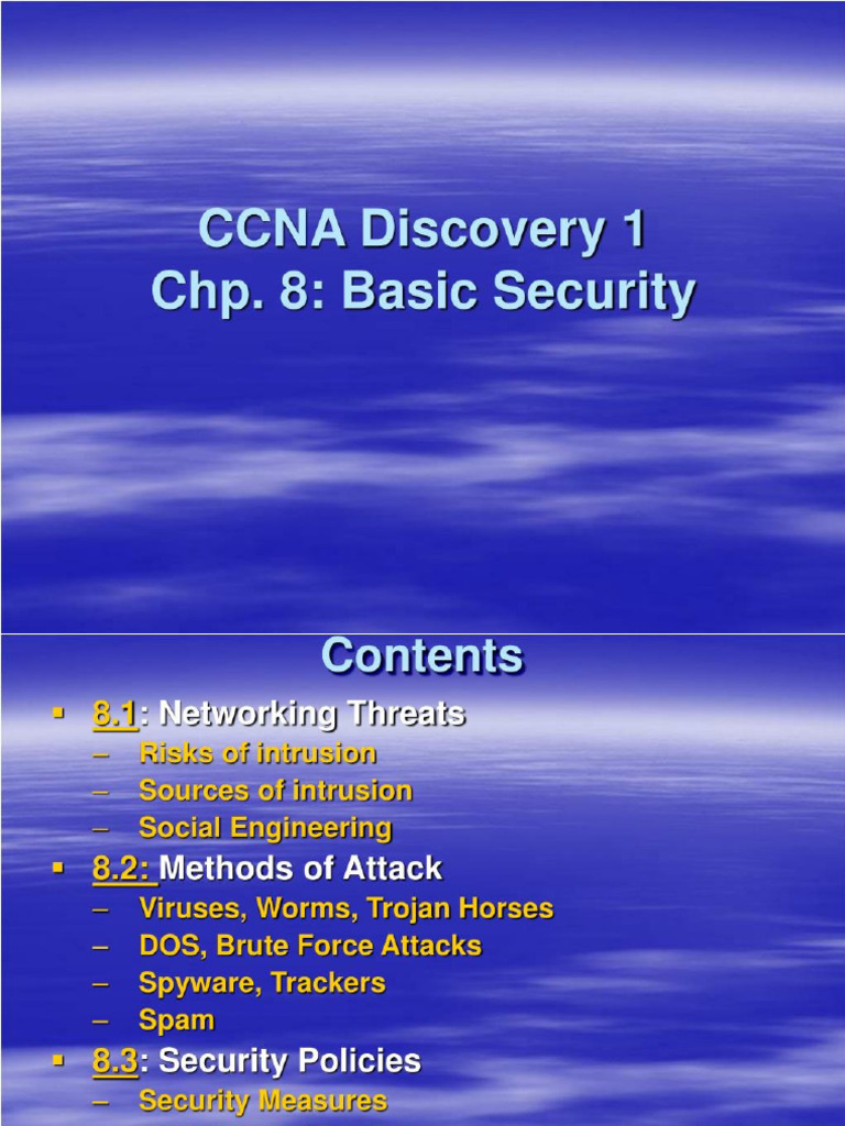 Basic Network Security | PDF