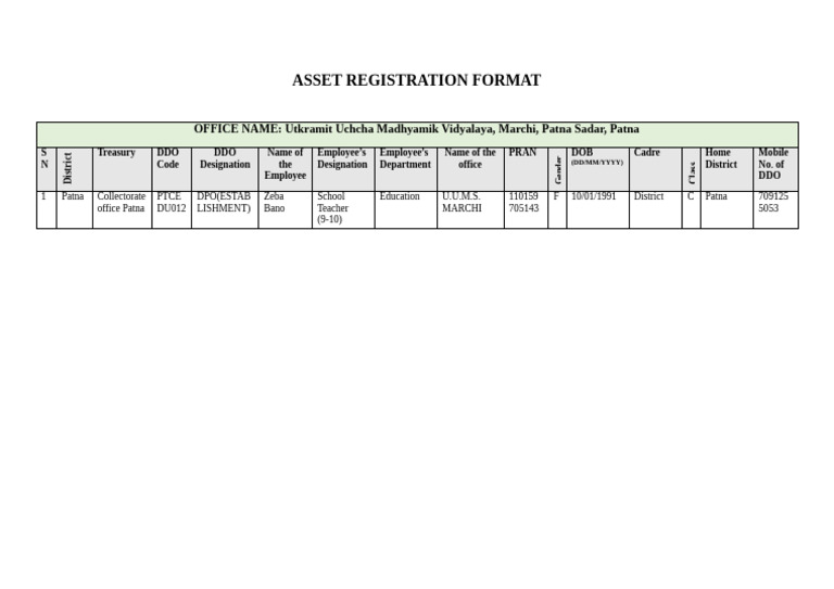 Asset Registration2 | PDF