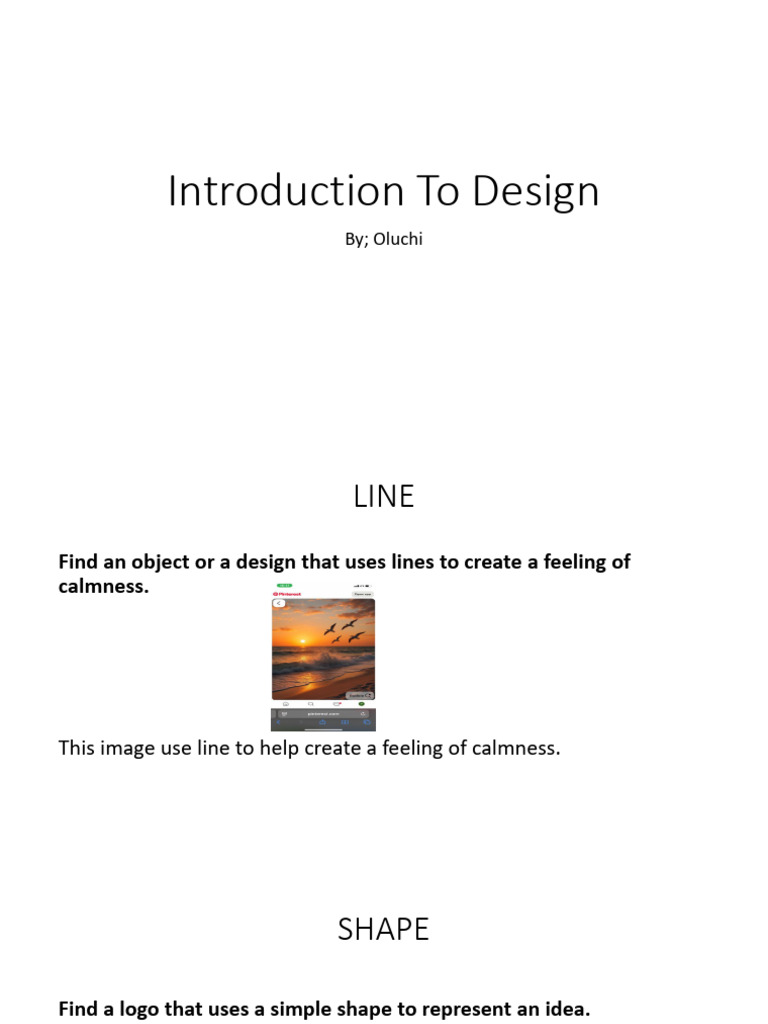 Design Elements: Lines, Shapes, Colors | PDF