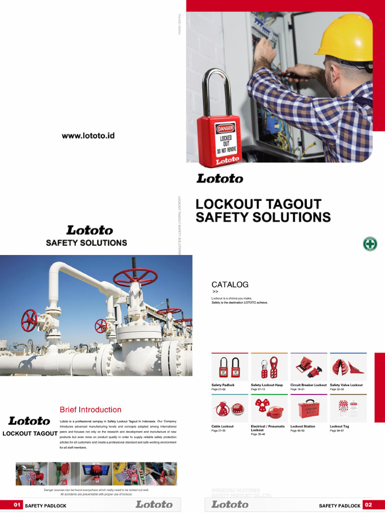Catalog Lototo Safety Lockout Tagout-1 | PDF
