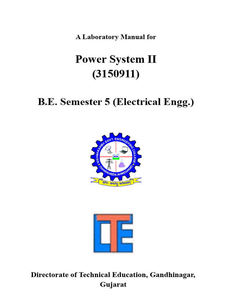 Power System II Lab Manual for Engineers | PDF | Ac Power ...