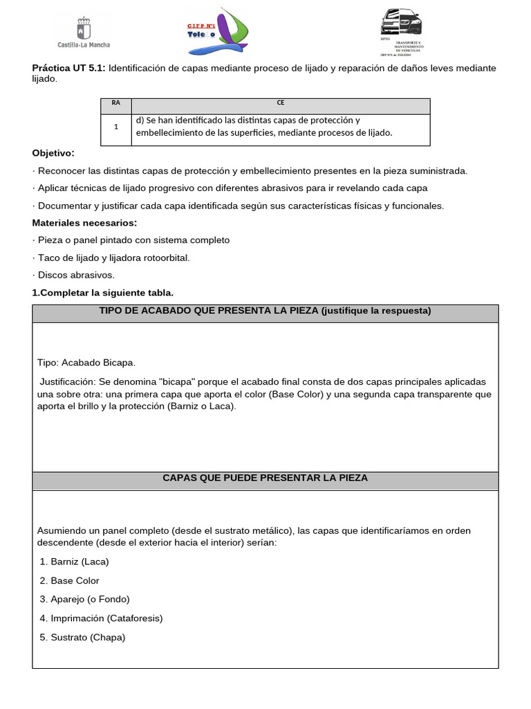 PRÁCTICA UT 5.1 Daniel Berenguer | PDF | Abrasivo | Materiales