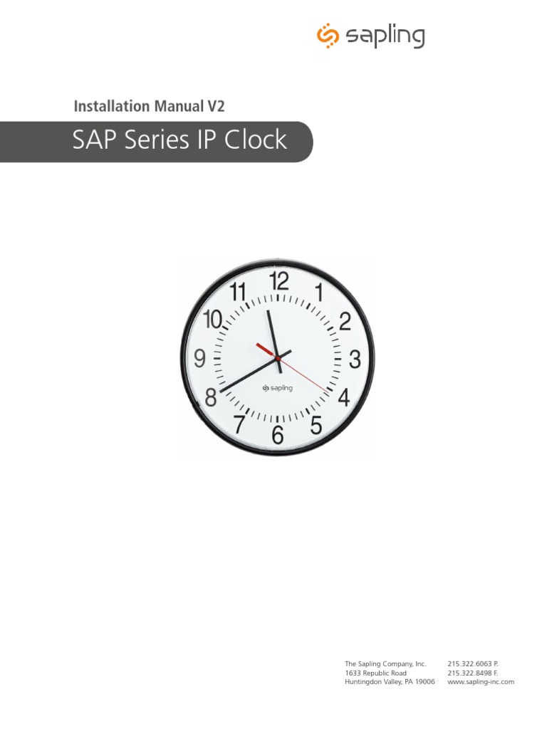 SAP IP Clock Installation Guide | PDF | Ip Address | World Wide Web