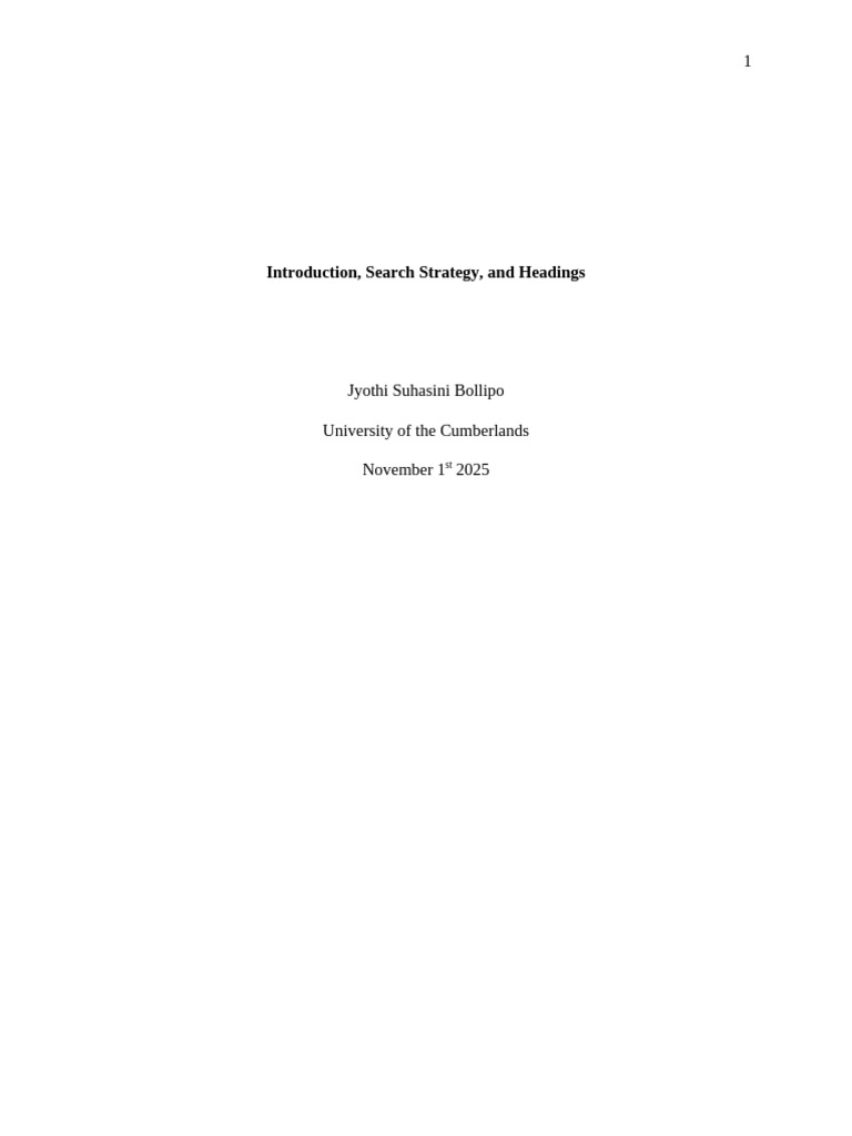 5.1 Introduction Search Strategy Headings | PDF | Computer Security ...