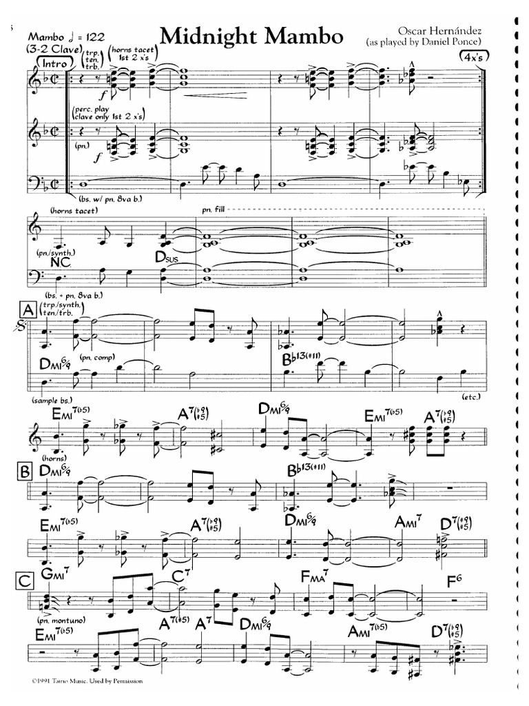 Midnight Mambo (Concert Key) | PDF