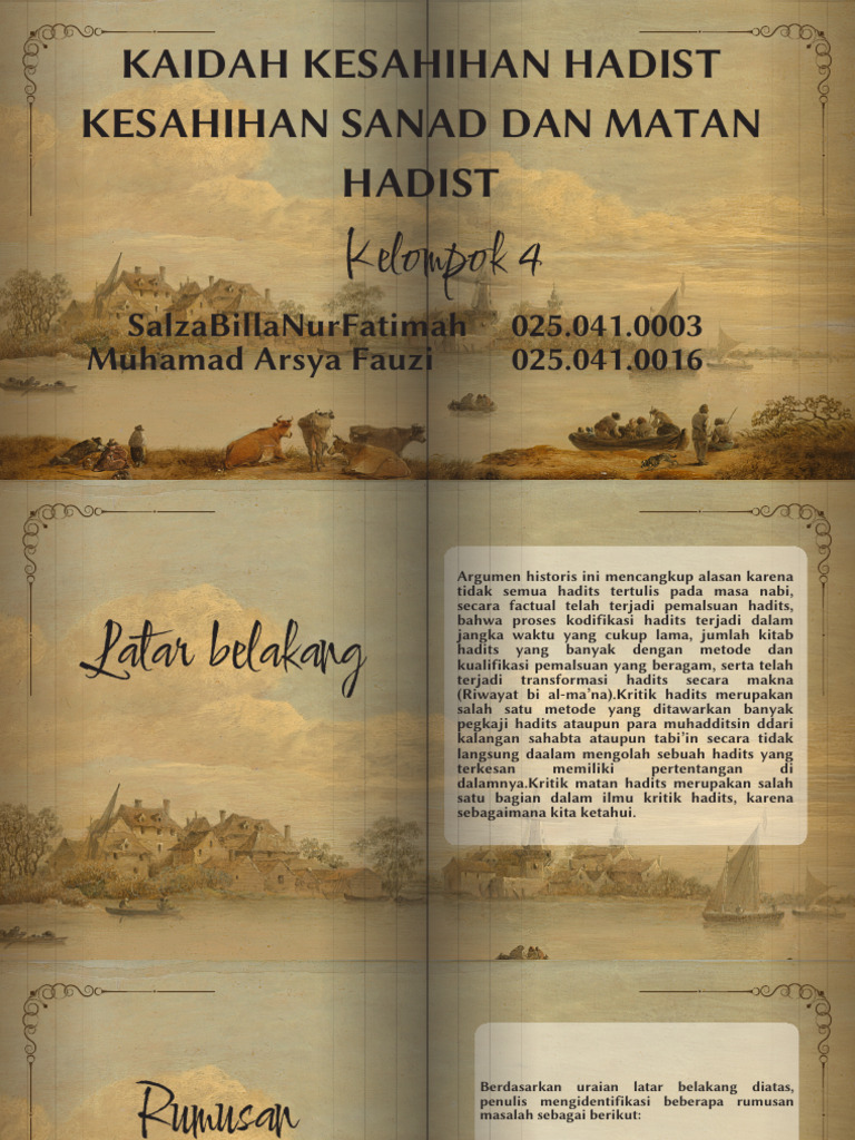 Kaidah Kesahihan Hadist dan Kritik Sanad | PDF