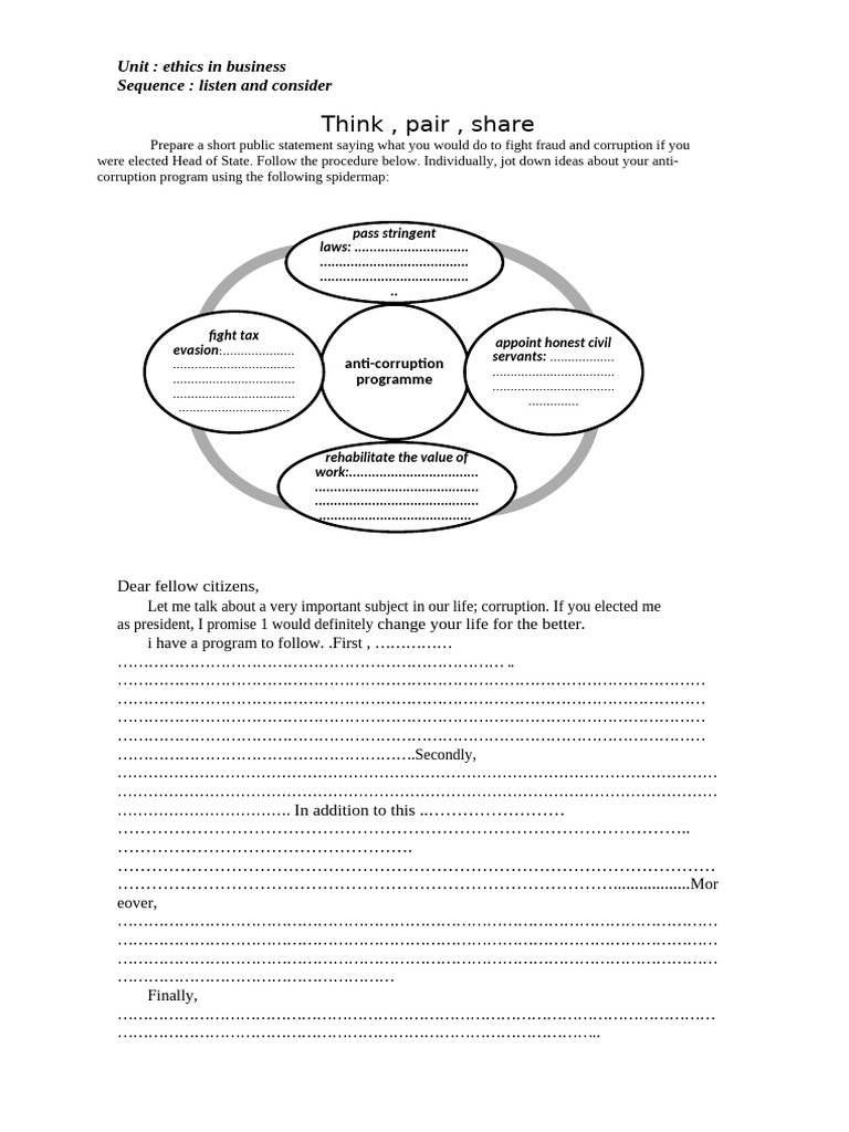 think pair share | PDF | Economic Problems | Public Administration