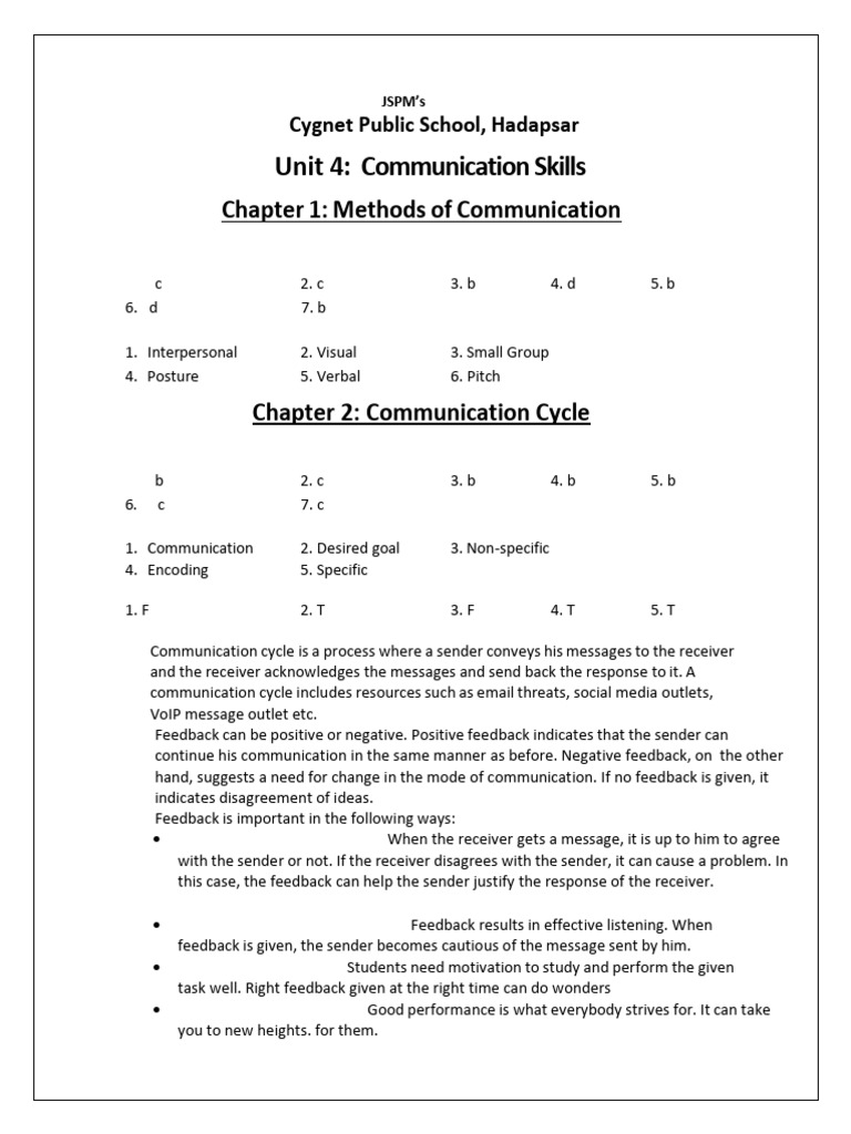 X Unit 1 Communication Skill QA | PDF | Communication | Noun