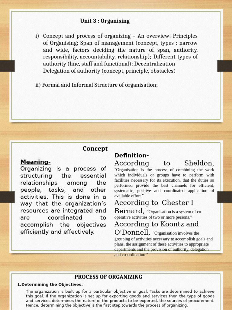 UNIT 3 Organising | PDF | Business | Social Psychology