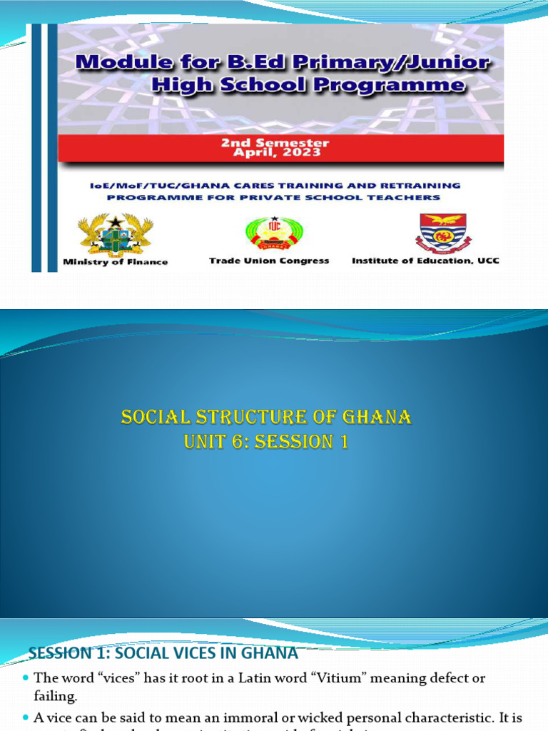 Unit 6 Social Structure of Ghana | PDF | Atmosphere | Atmosphere Of Earth