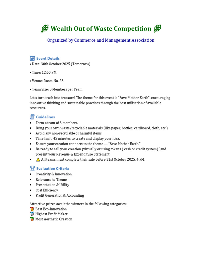 Wealth Out of Waste Final Brochure | PDF