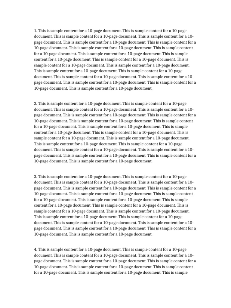 Sample 10 Page Document | PDF | Chess Theory | Chess