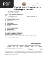 NEHU Degree Certificate Application Form | PDF