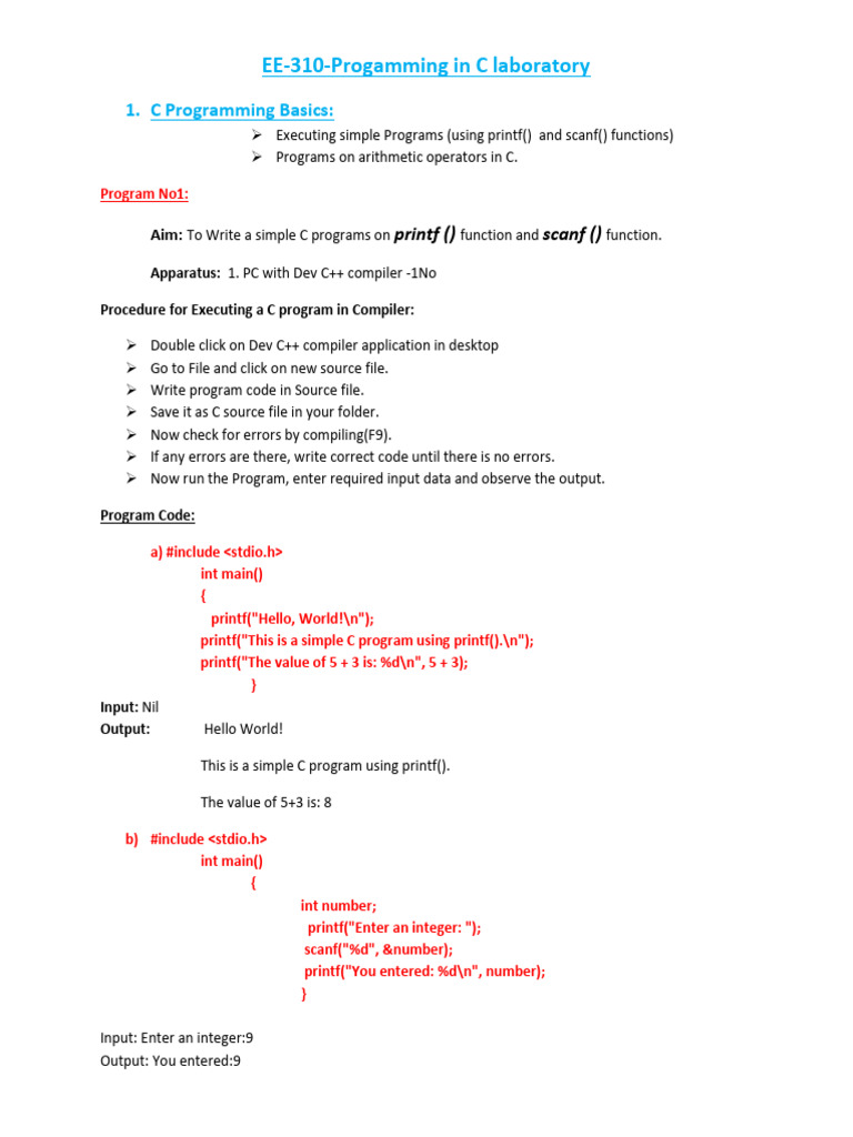 Exp 1 to 5 | PDF | C++ | Integer (Computer Science)