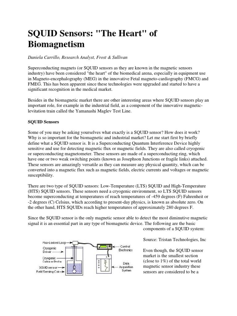 SQUID Sensors | Microelectromechanical Systems | Applied And ...