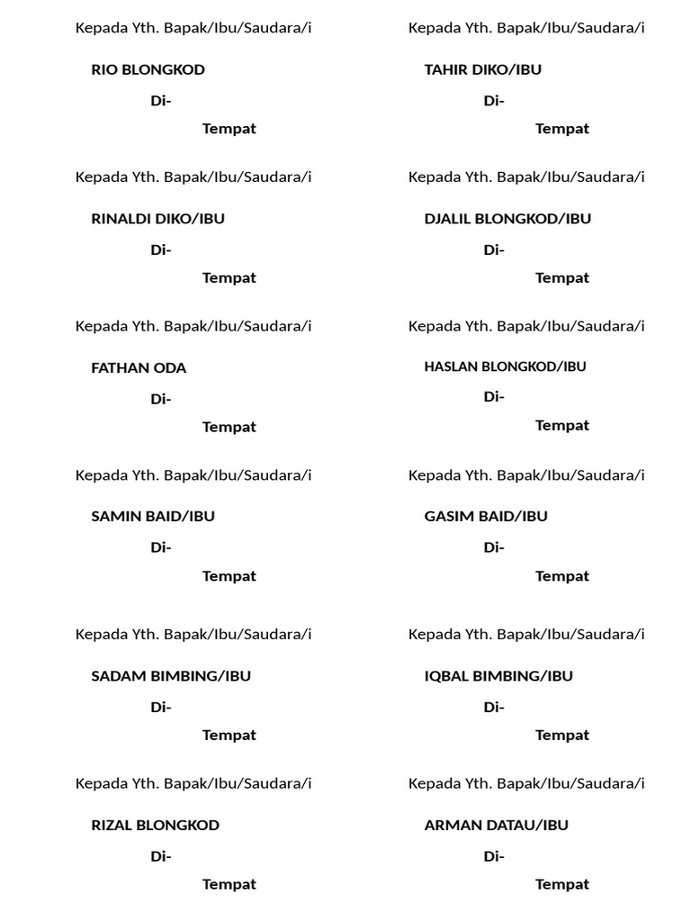 Label 103 Bunga | PDF