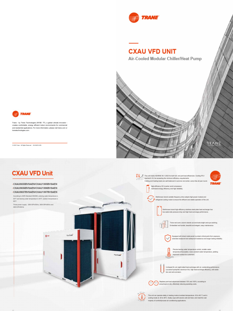 R1 Inverter Modular Chiller Catalogue | PDF | Heat Exchanger | Air ...