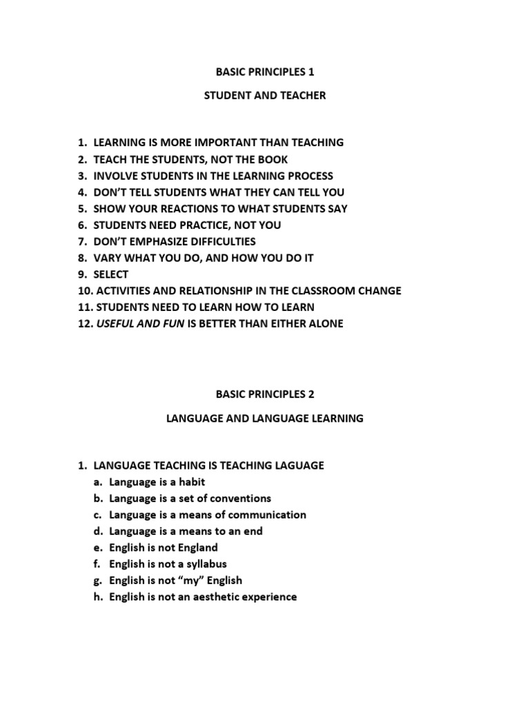 Course Design - Basic Principles 1 | PDF